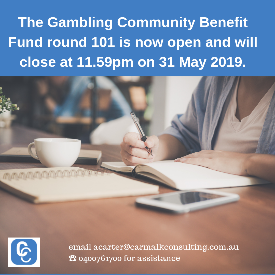 Application Opens for Gambling Community Benefit Fund - Carmalk Consulting